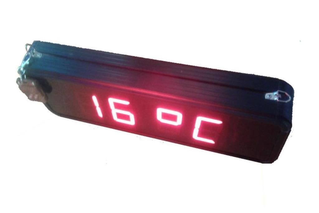 Çift Taraflı Dijital Led Duvar ve Masa Saati - Kırmızı (Kasa Ölçüleri ...